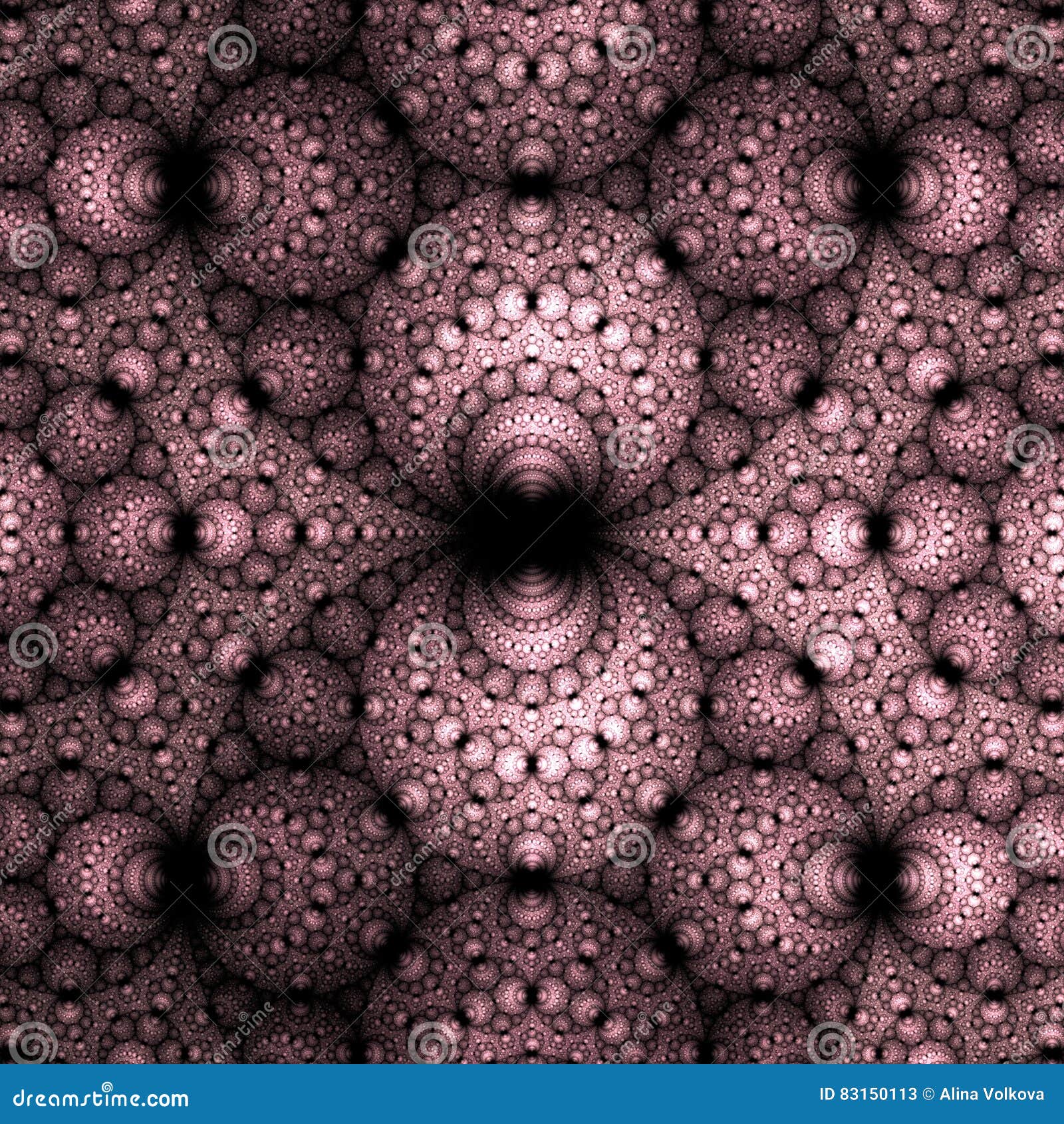 Abstract Bright Multicolored Spherical Fractal Computer Generated Image ...