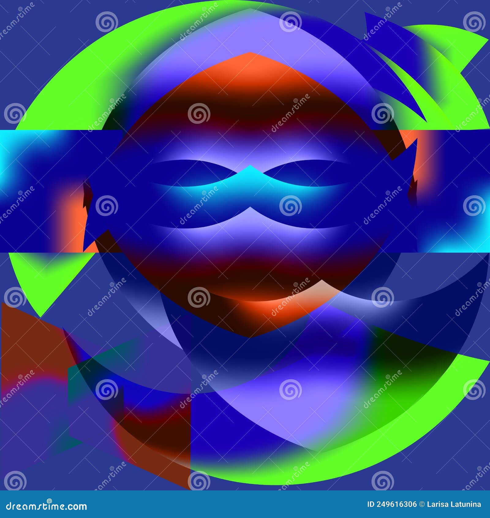 Abstract Bright Multicolored Translucent Background. Fantastic Space ...