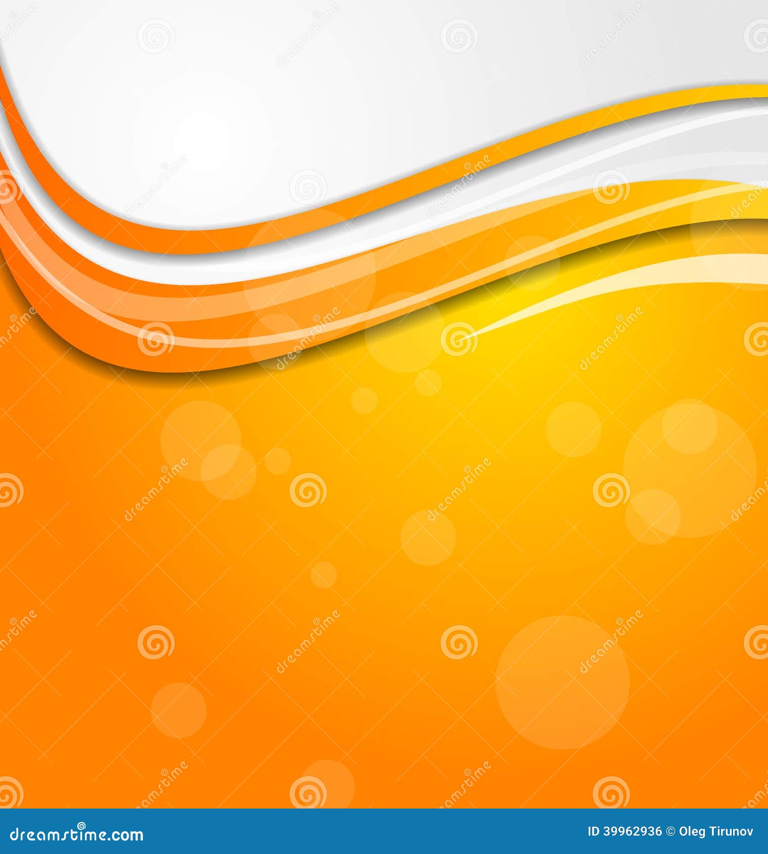 Abstract Bright Orange Background with Circles Stock Vector ...