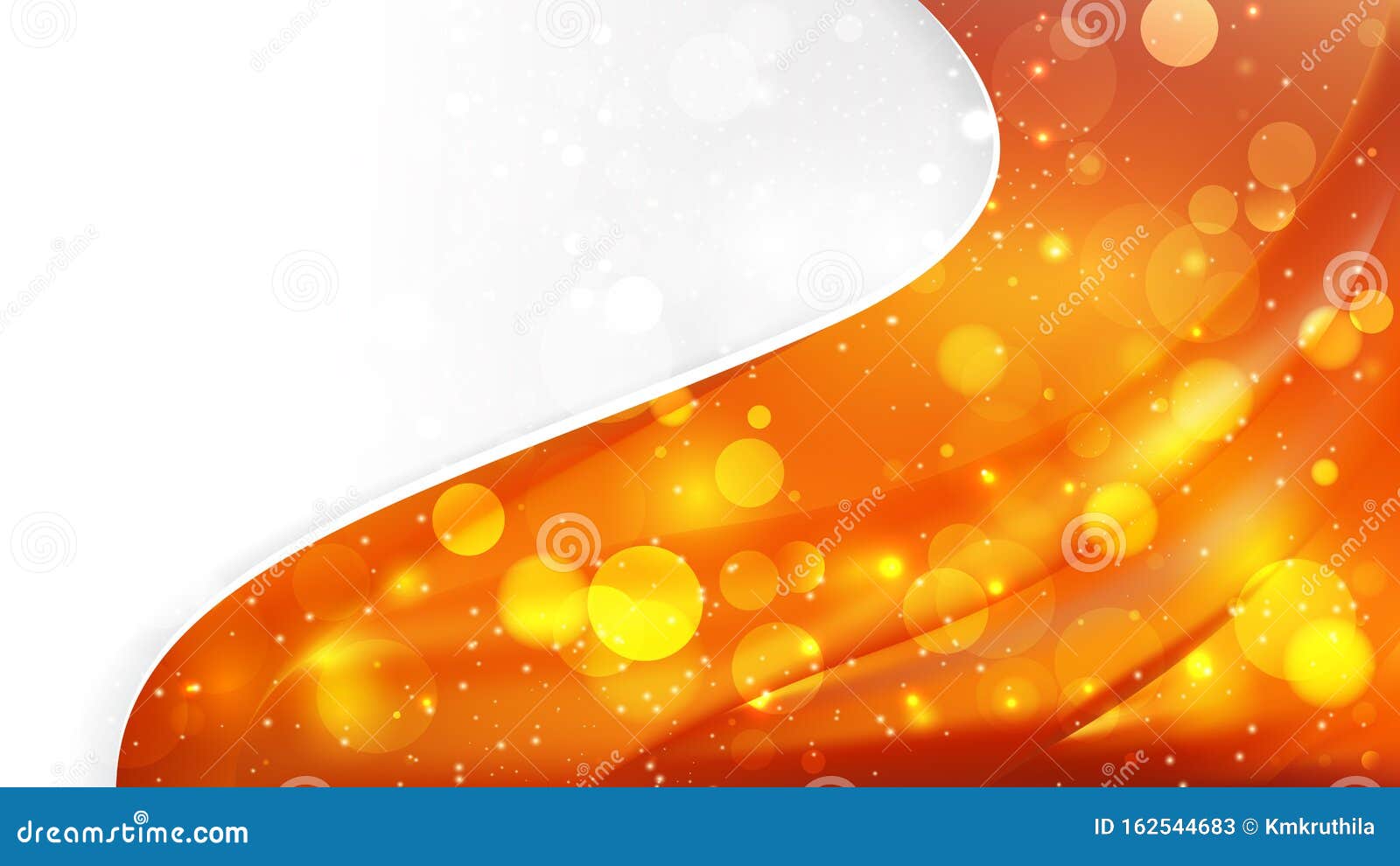 Abstract Bright Orange Brochure Design Template Stock Vector ...