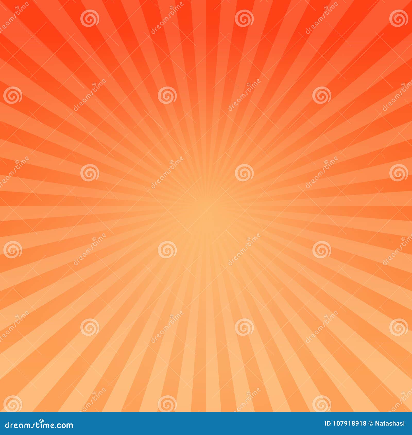 Abstract Bright Orange Gradient Rays Background. Vector EPS 10 Cmyk ...