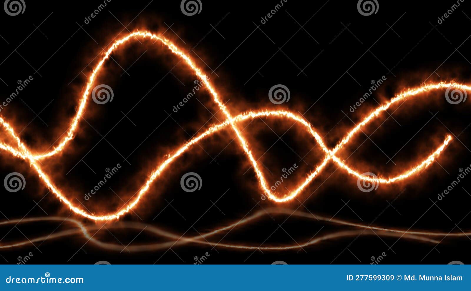 Abstract Bright Orange Lines Light Energy Electric Magical with ...
