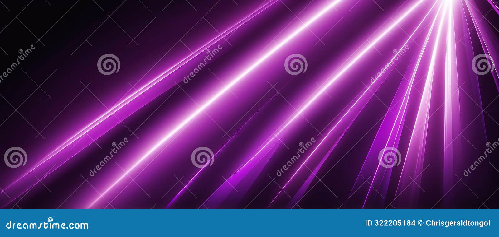 Abstract Bright Purple Rays of Light Beams Spectrum Banner Ai Generated ...