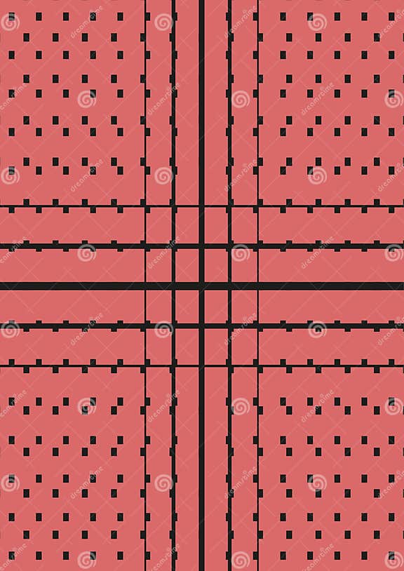 Abstract Bright Red Geometric Pattern for Design. Stock Illustration ...