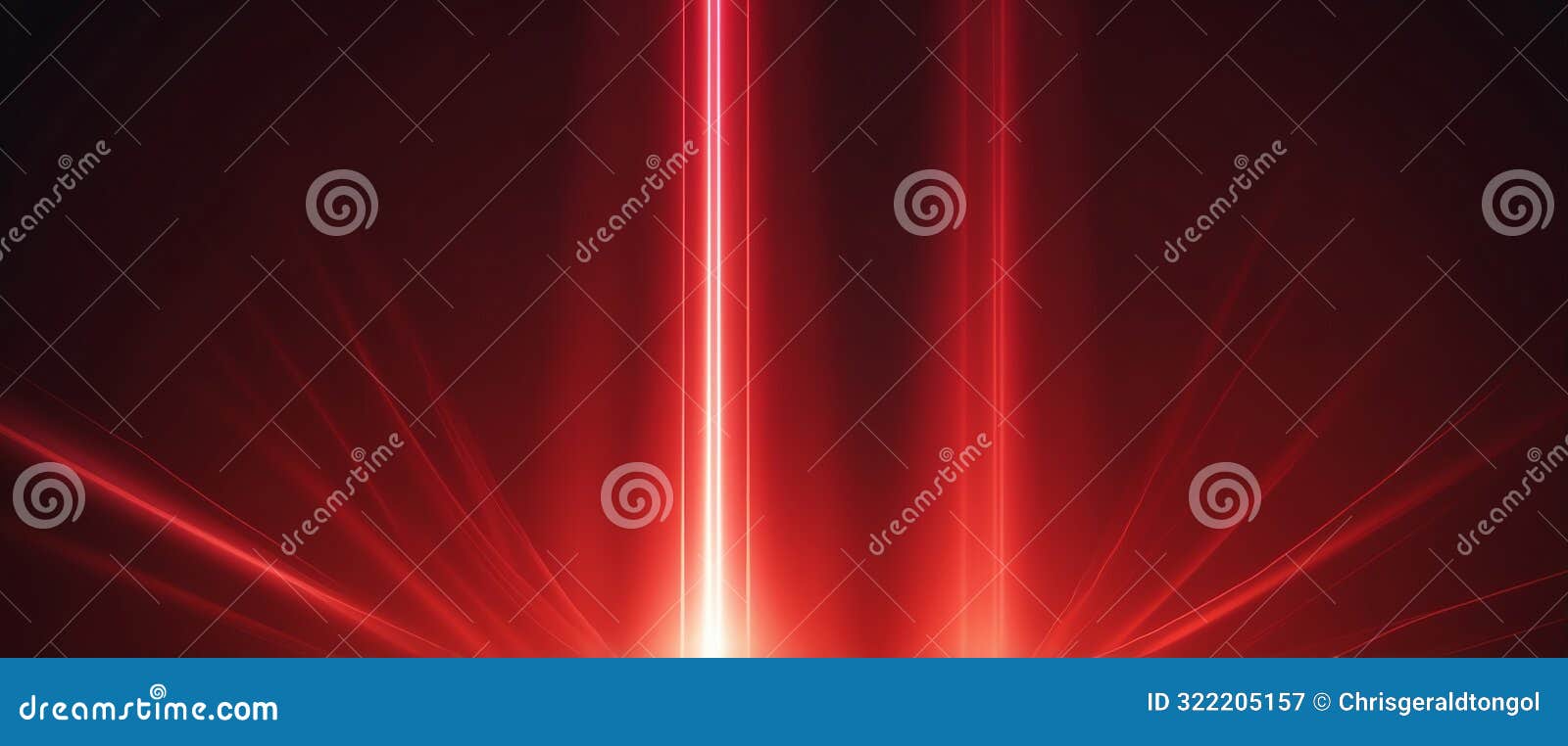Abstract Bright Red Rays of Light Beams Spectrum Banner Ai Generated ...