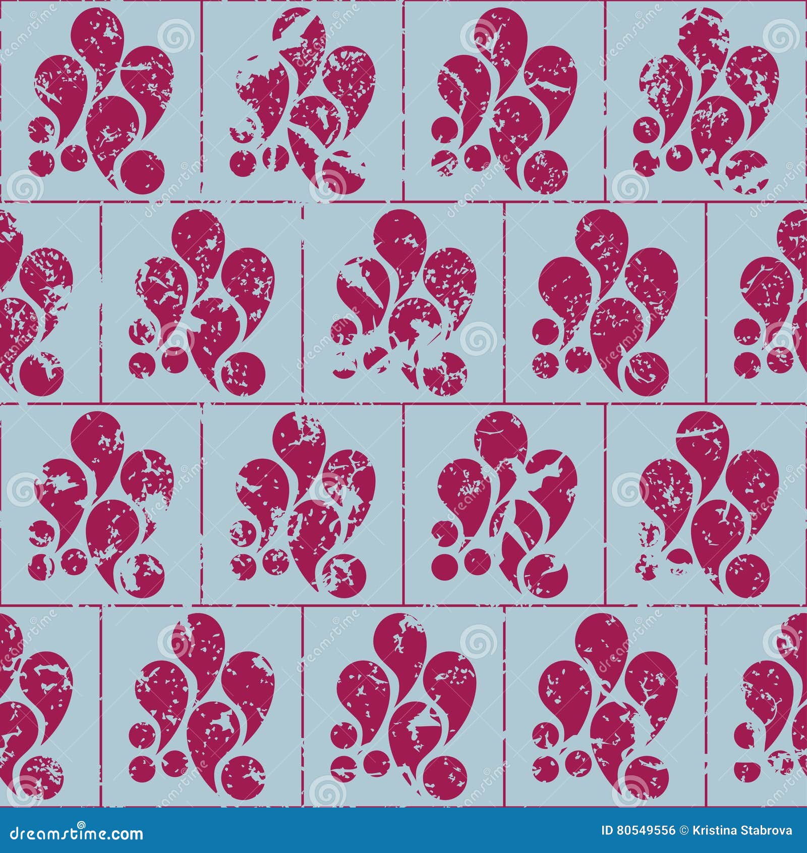 Abstract Bright Red Seamless Pattern Stock Vector - Illustration of ...