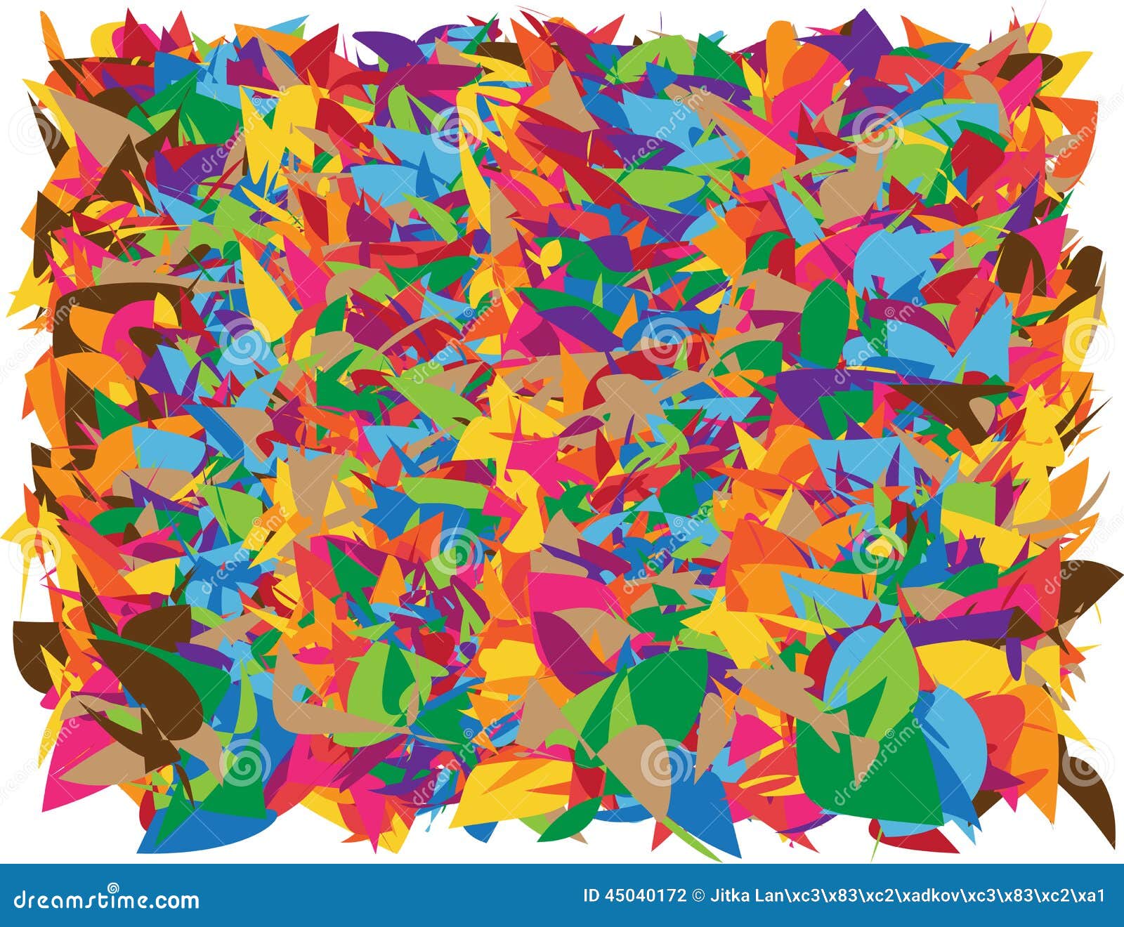 Abstract Bright Shapes Background Stock Illustration - Illustration of ...