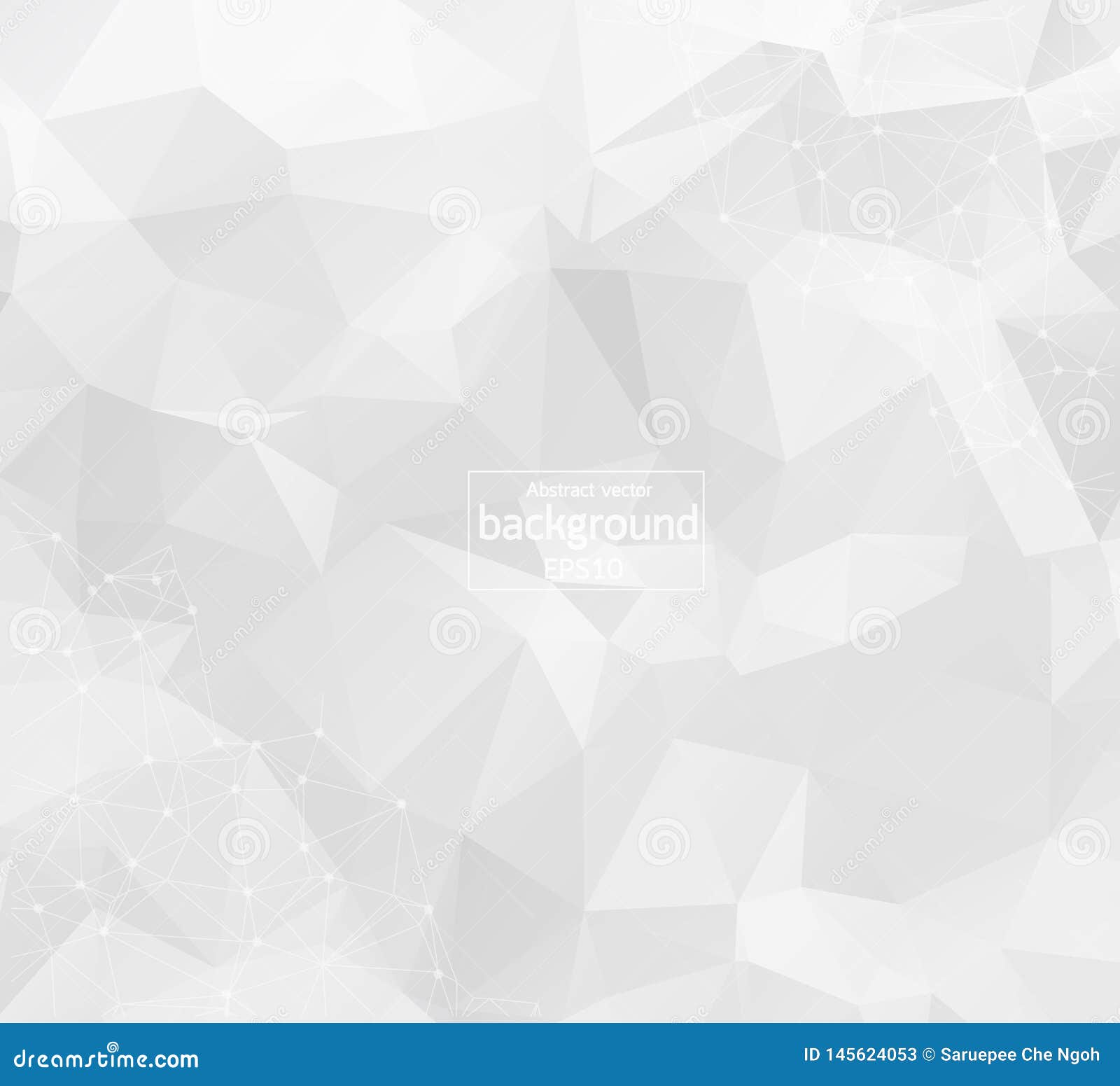 Abstract Bright Simple Tech Vector Background. Connection Structure ...