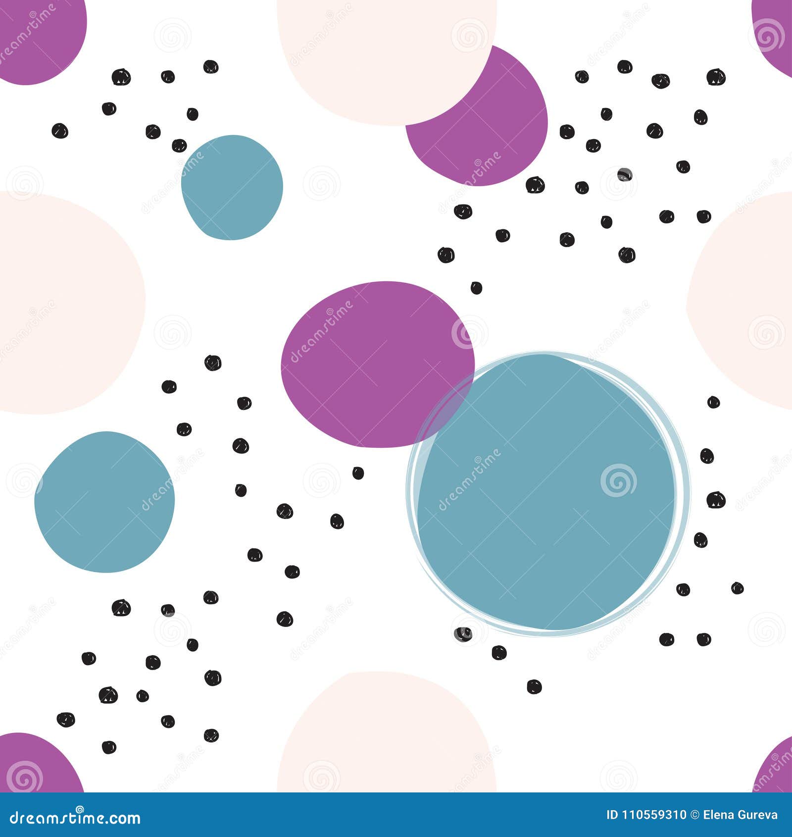 Abstract Bright Spots Seamless Pattern. Stock Vector - Illustration of ...