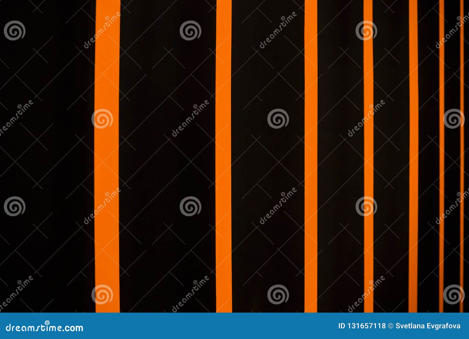 Abstract Bright Striped Background in Black and Orange. Multi-colored ...