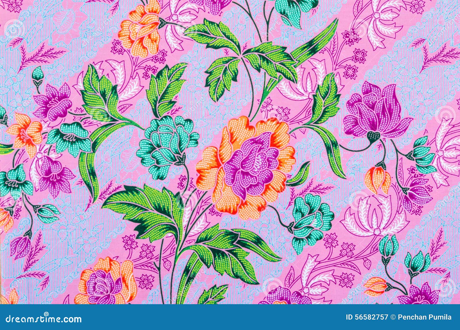 Abstract Bright Textile in Batik. Stock Image - Image of balinese ...