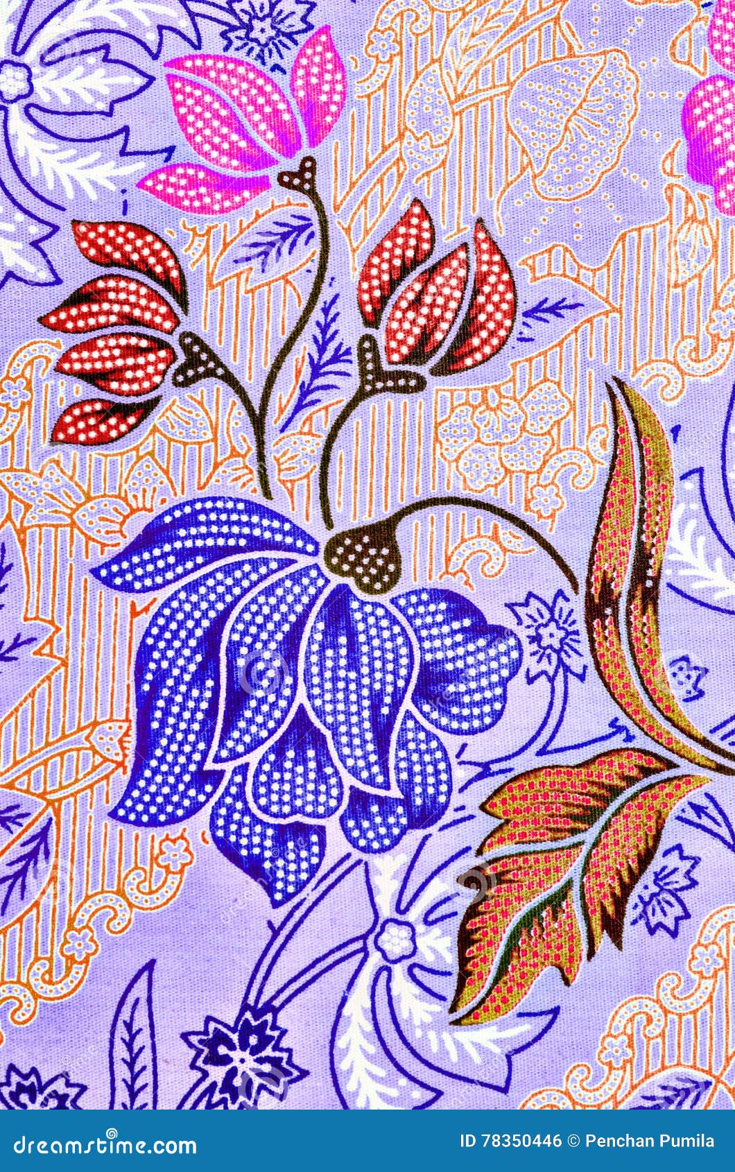 Abstract Bright Textile in Batik S Technique Stock Photo - Image of ...