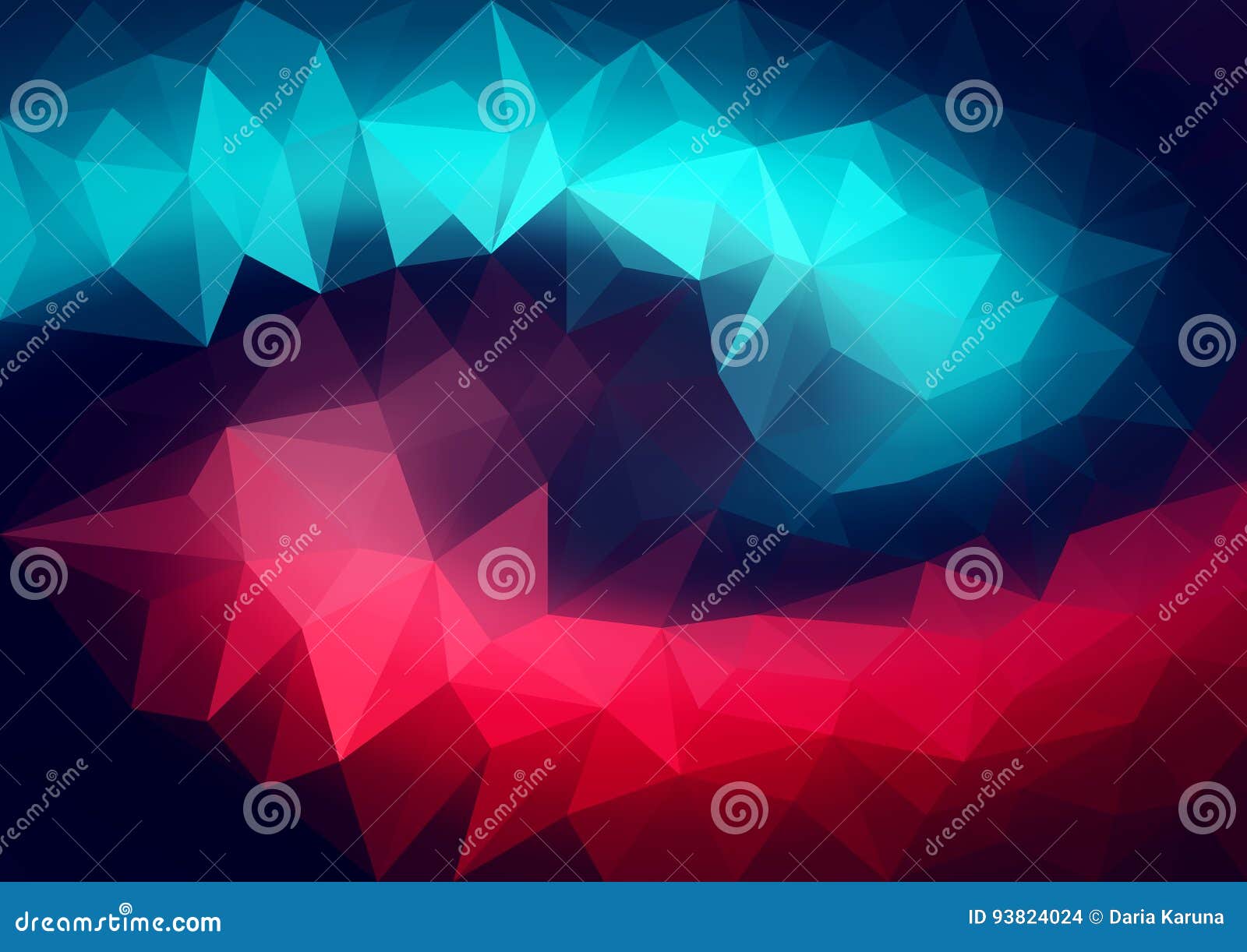 Abstract Bright Vector Background of Polygonal Elements. Contrasting ...