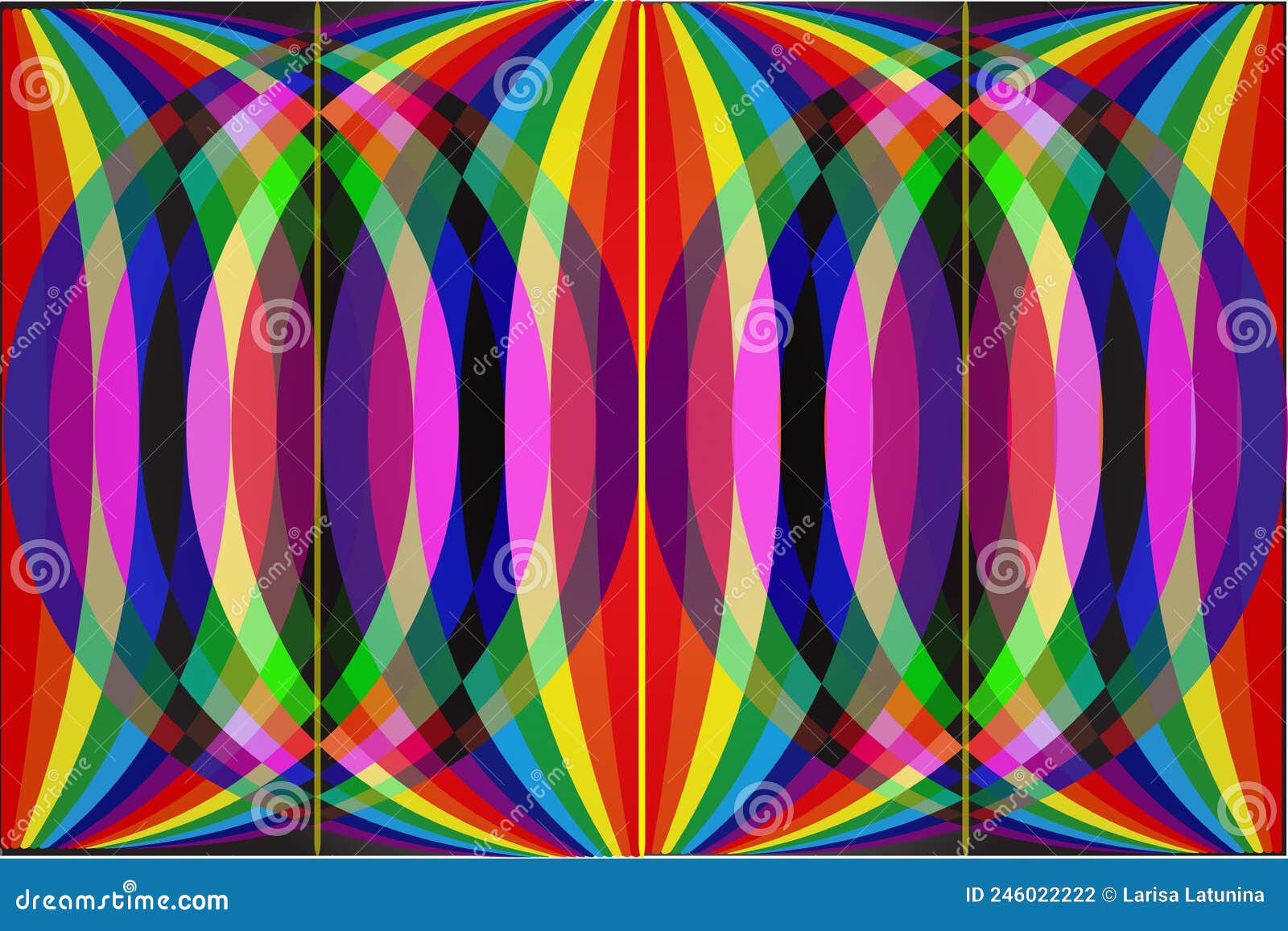 Abstract Bright Vector Image of Rainbow Sphere. Stock Vector ...