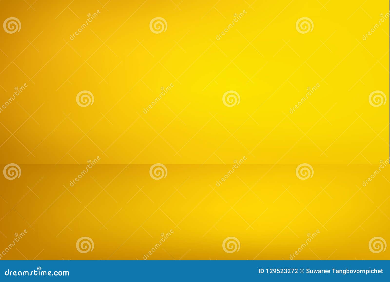 Abstract Bright Yellow Background. Empty Room with Spotlight Effect ...