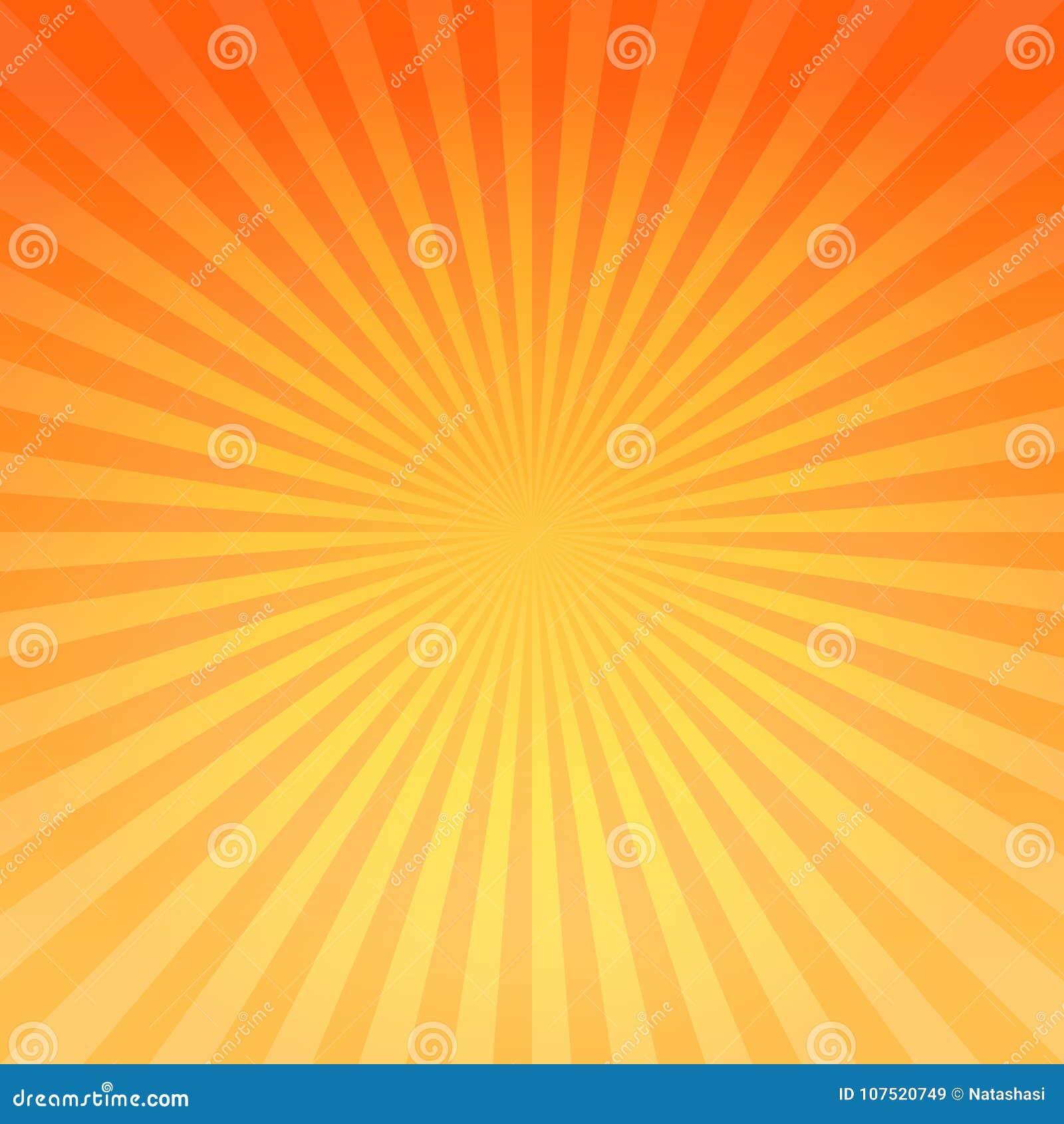 Abstract Bright Yellow Orange Gradient Rays Background. Vector EPS 10 ...