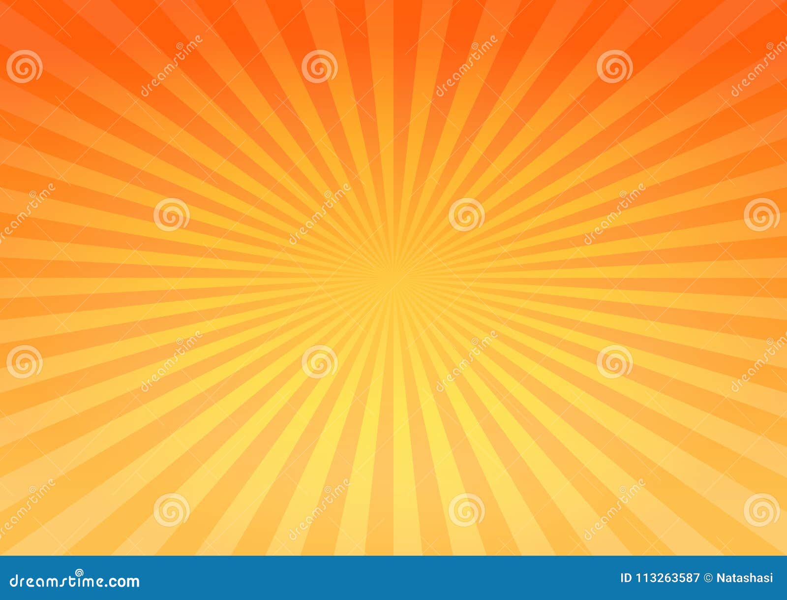 Abstract Bright Yellow Orange Gradient Rays Background. Vector EPS 10 ...