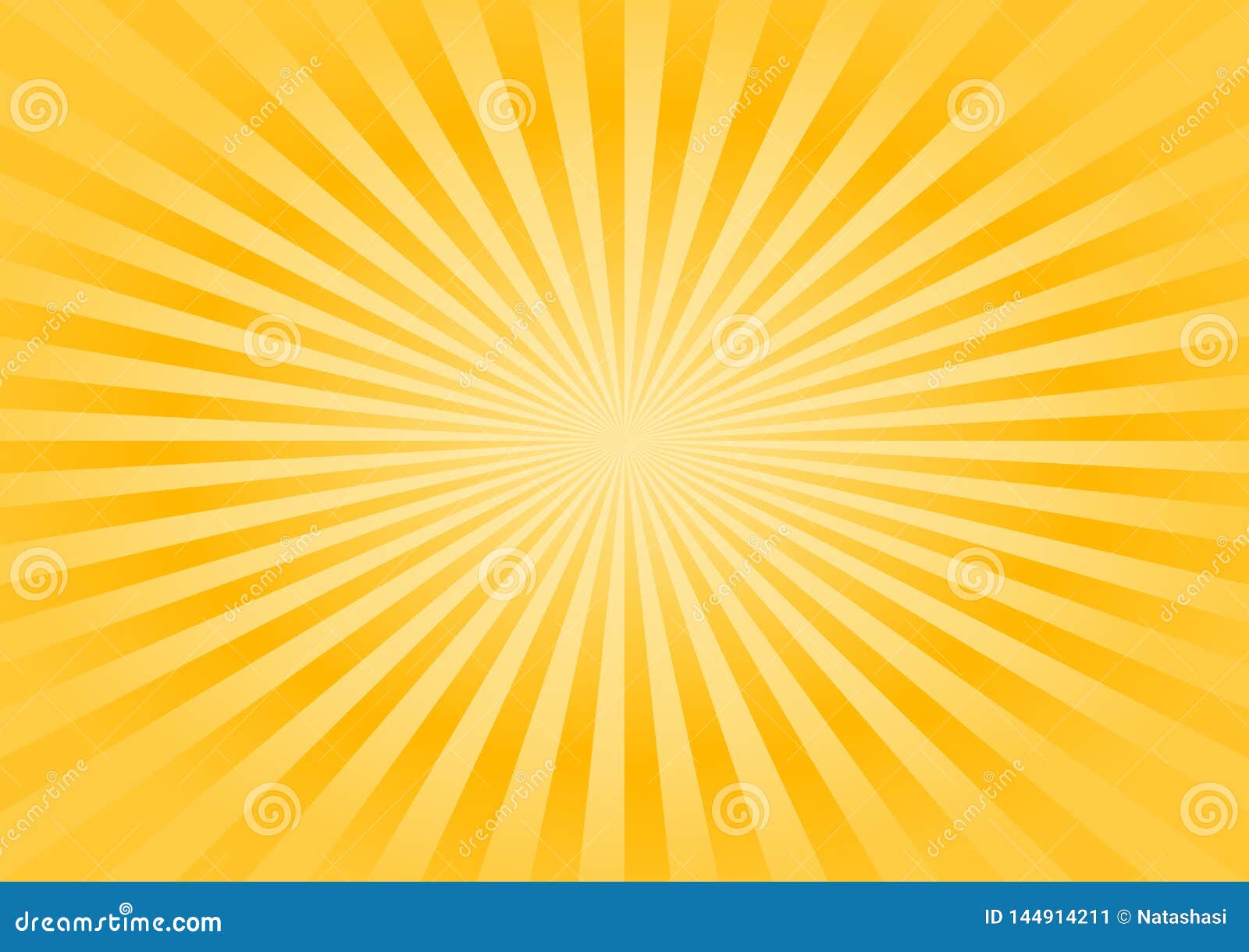Abstract Bright Yellow Rays Background. Vector Stock Vector ...
