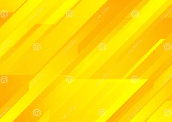 Abstract Bright Yellow Tech Geometric Background Stock Vector ...