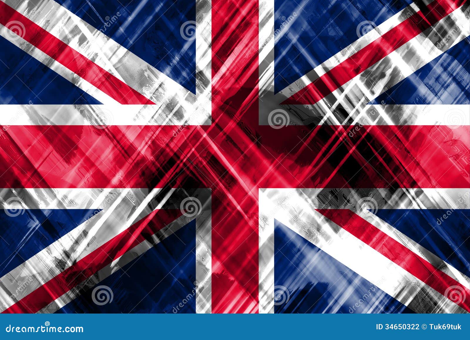 Abstract British Flag stock illustration. Illustration of great - 34650322