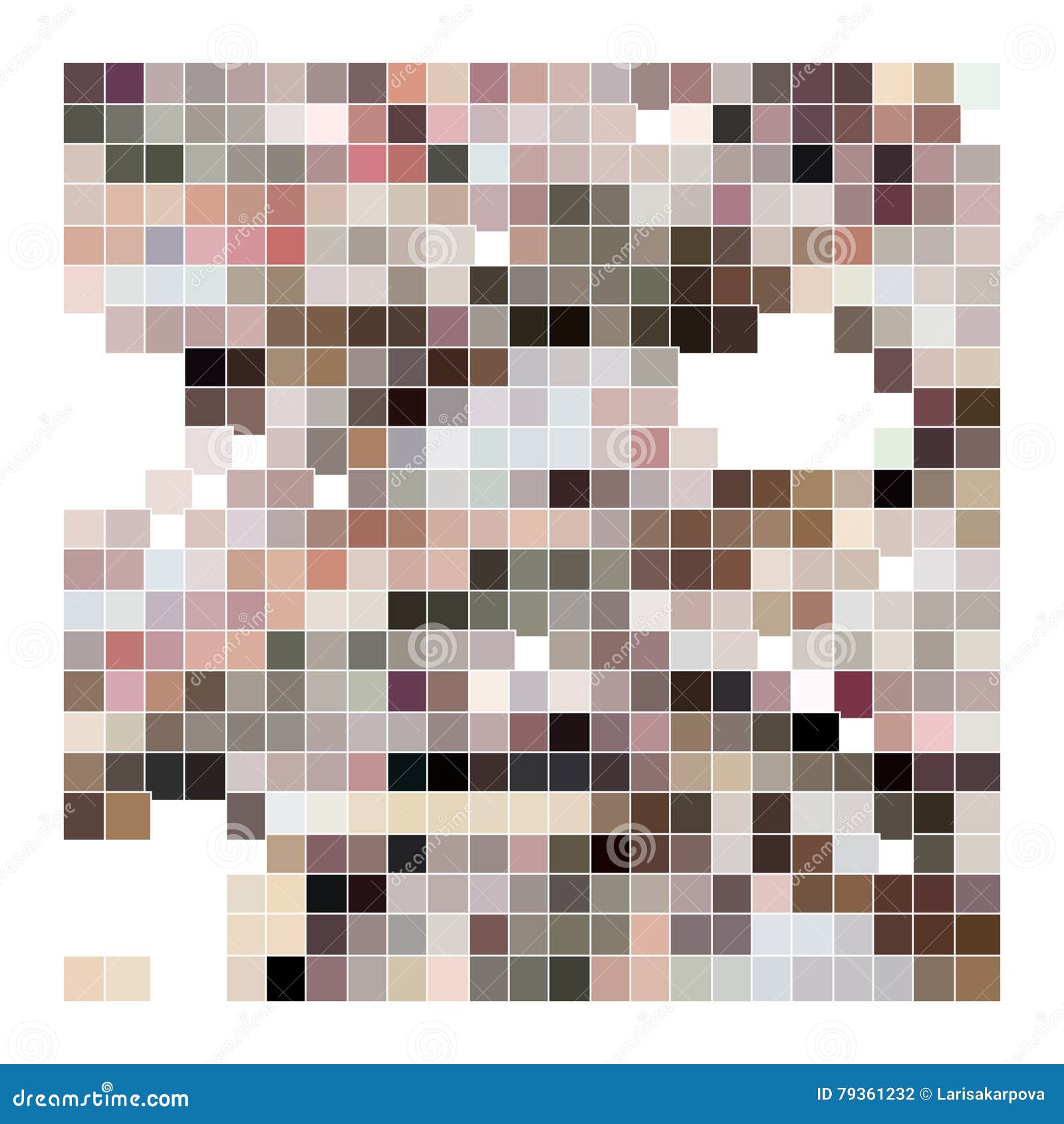 Abstract Broad Color Palette Brown and Pink Red Stock Illustration ...