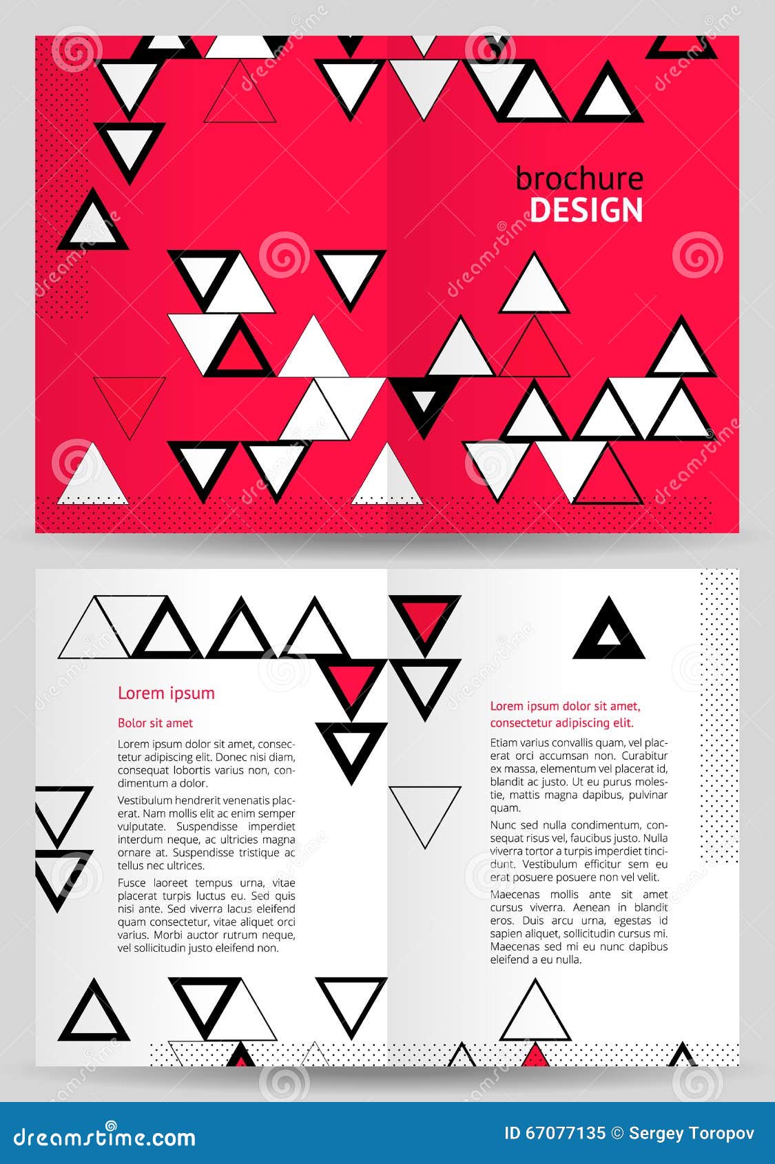 Abstract Brochure, Booklet Design, Vector Template Stock Vector ...