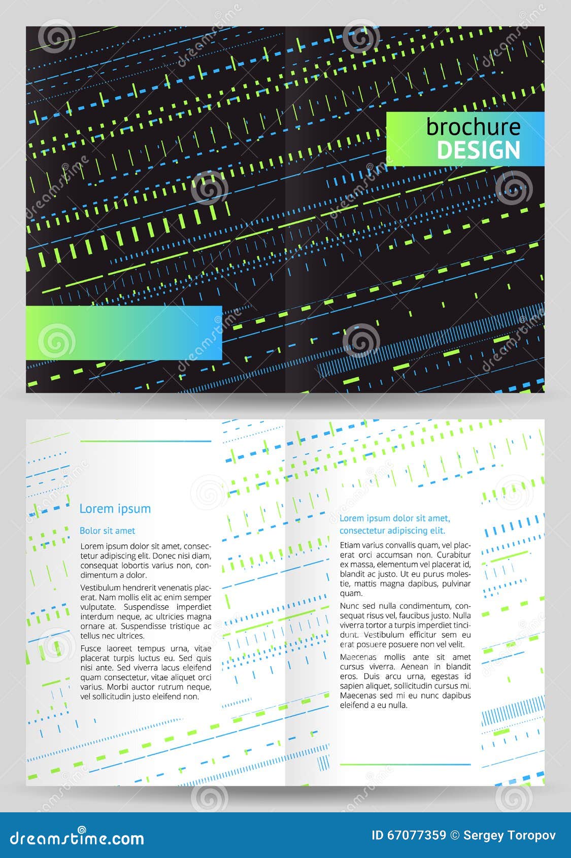 Abstract Brochure, Booklet Vector Design Template Stock Vector ...