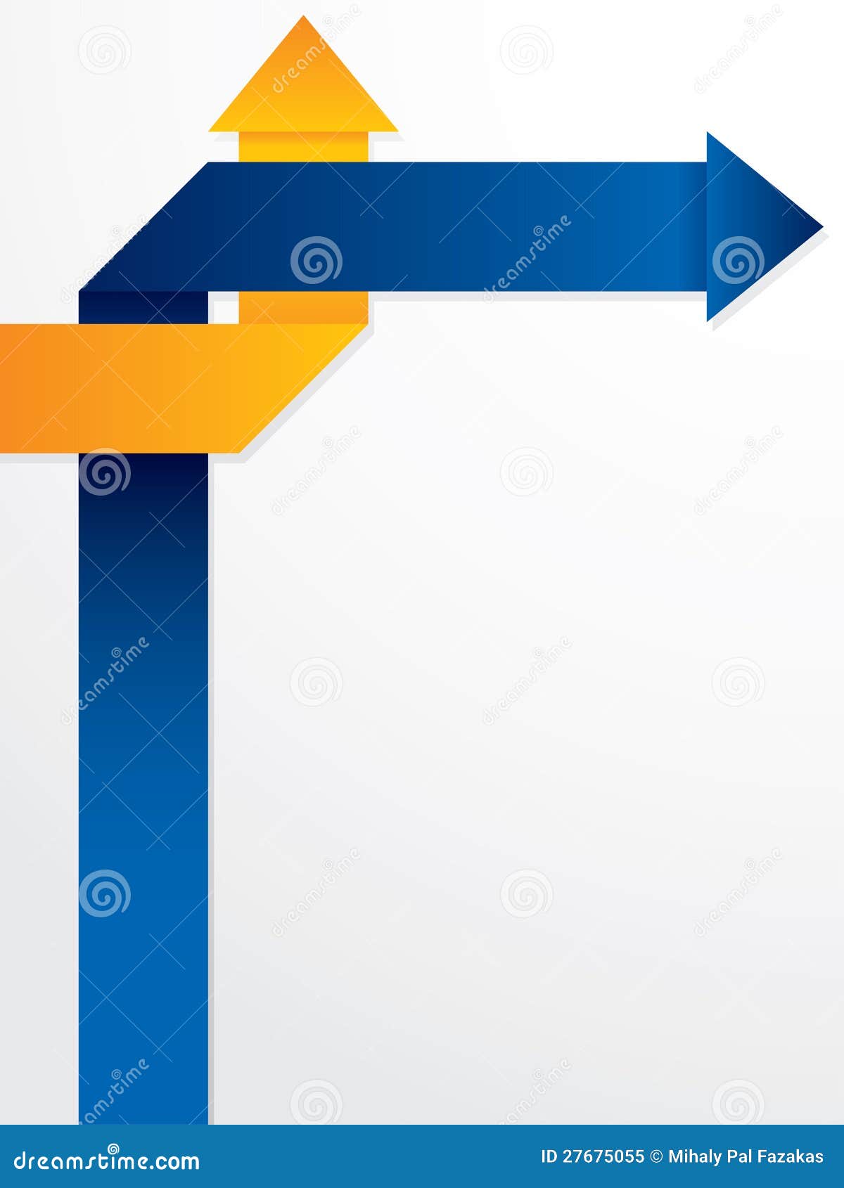 Abstract Brochure Design with Arrows Stock Vector - Illustration of ...