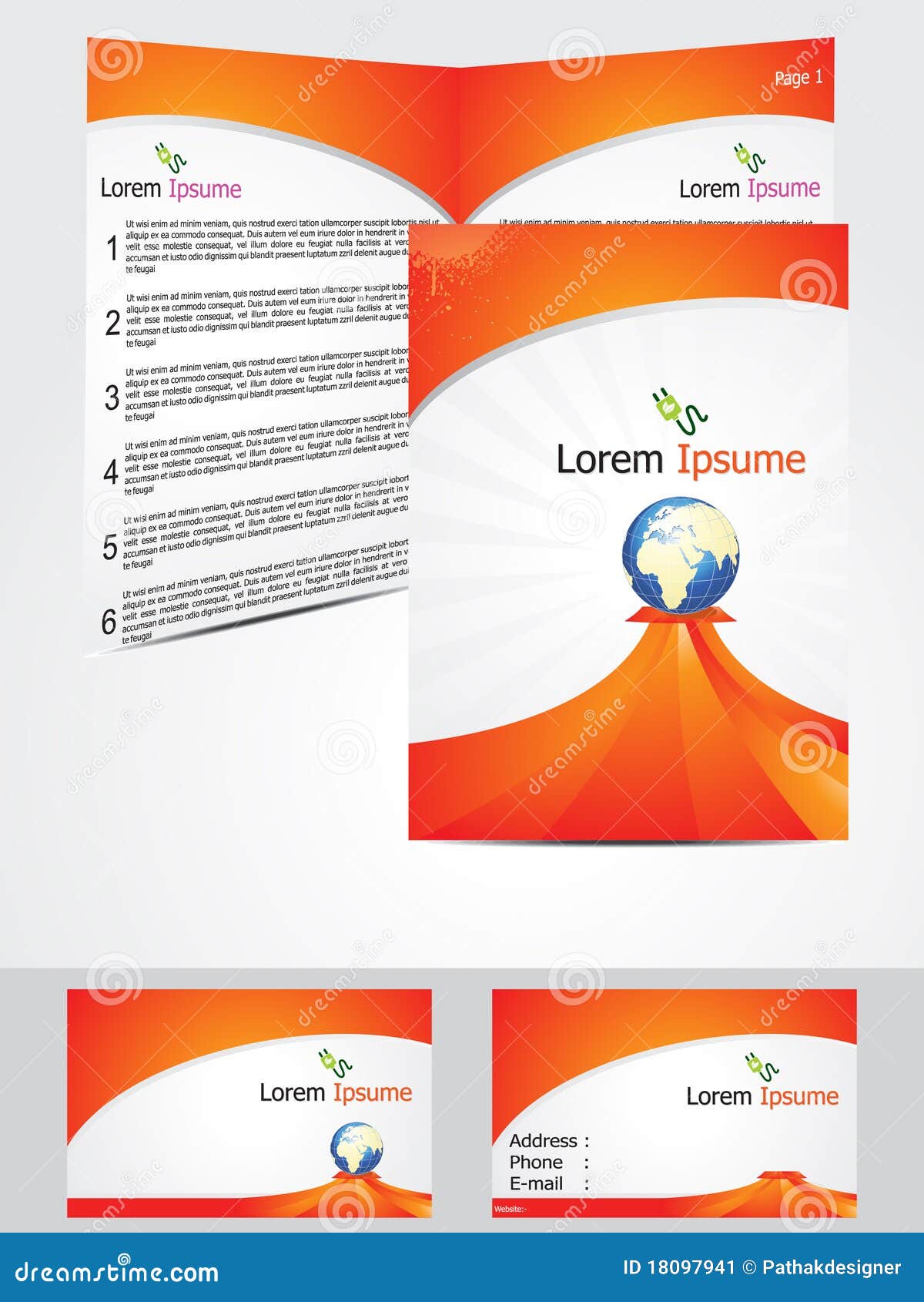 Abstract Brochure Design Concept Stock Vector - Illustration of ...