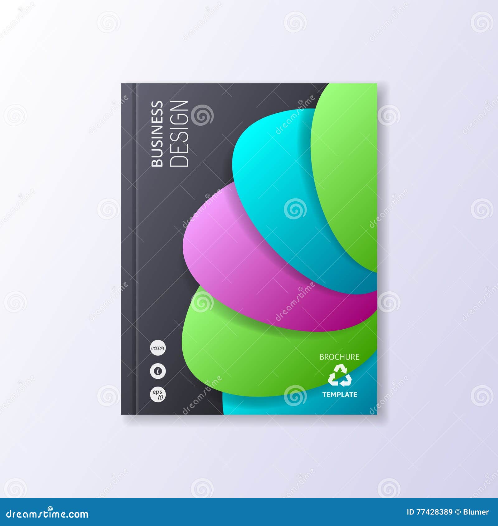 Abstract brochure design stock vector. Illustration of infographic ...