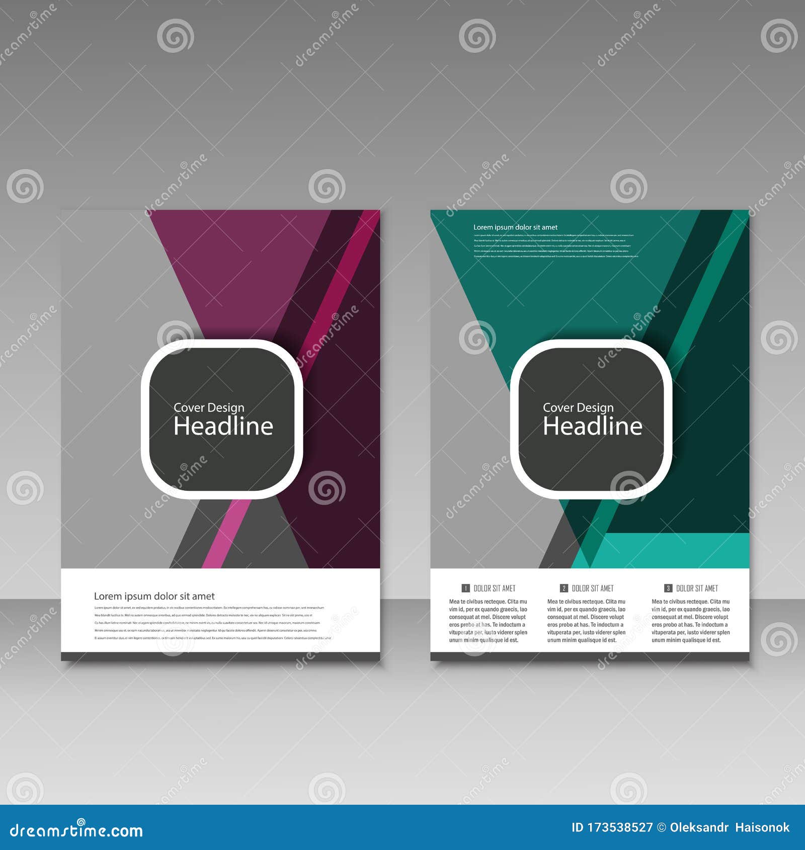 Abstract Brochure Design. Modern Cover Backgrounds Stock Vector ...