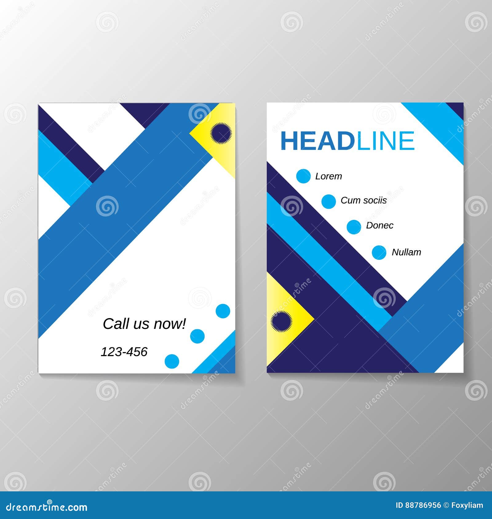 Abstract Brochure Design Template Stock Vector - Illustration of design ...