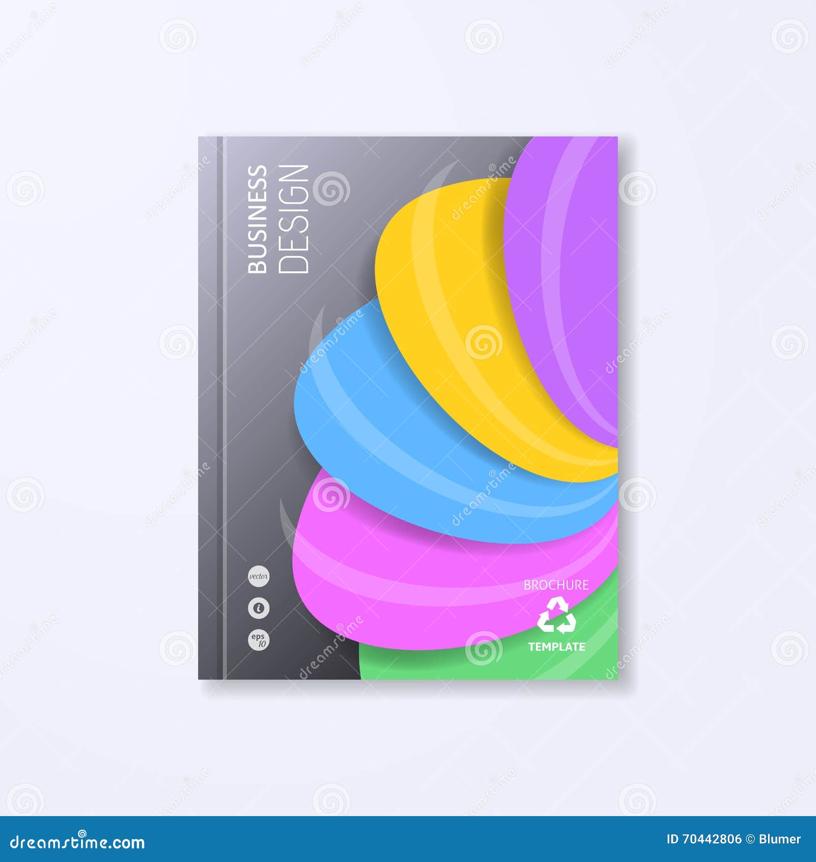 Abstract Brochure Design Template Stock Vector - Illustration of ...