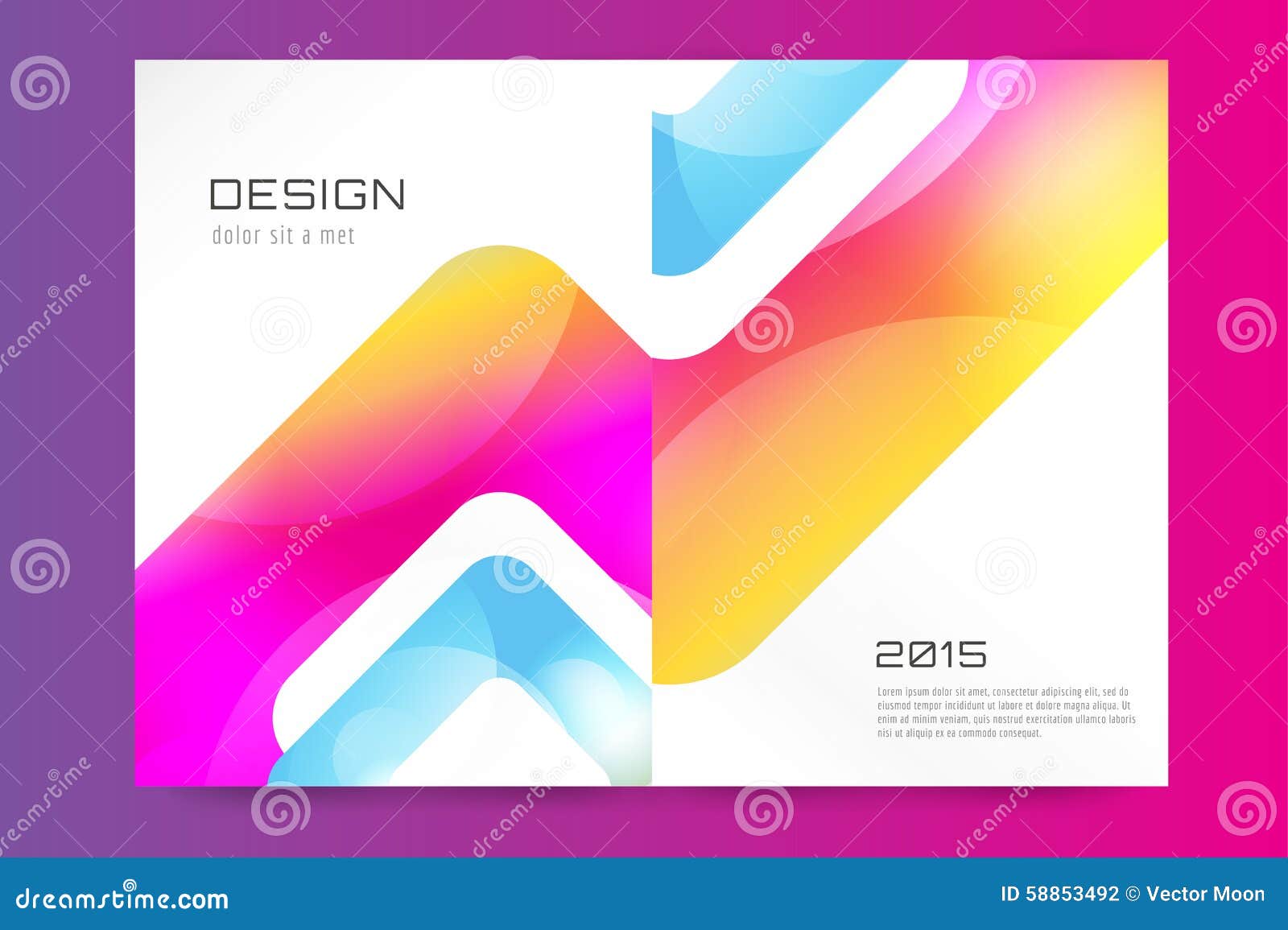 Abstract Brochure or Flyer Design Template Stock Vector - Illustration ...