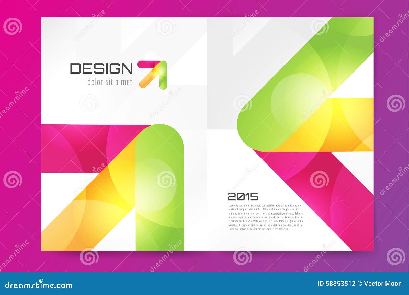 Abstract Brochure or Flyer Design Template Stock Vector - Illustration ...