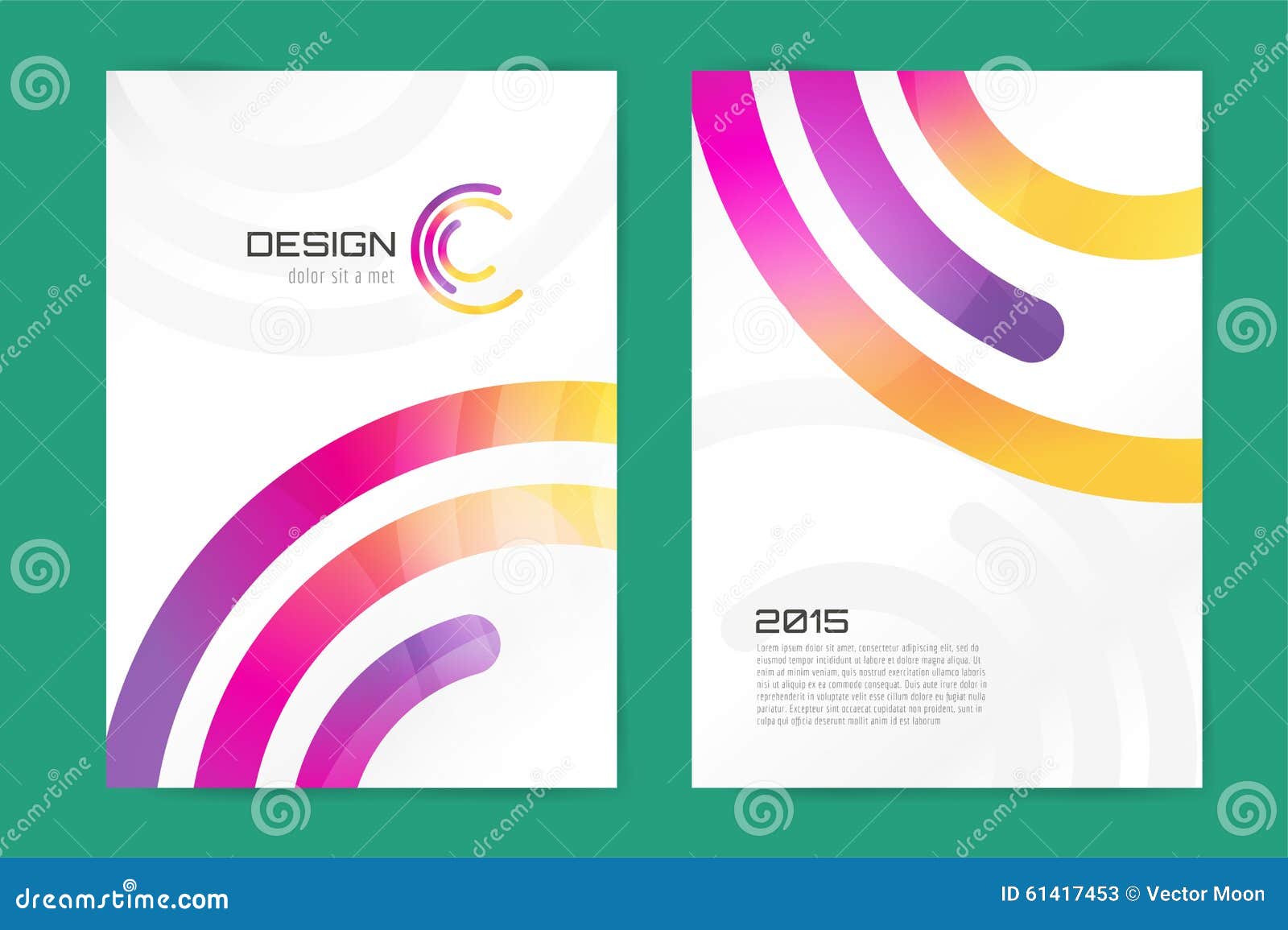 Abstract Brochure or Flyer Design Template Stock Vector - Illustration ...