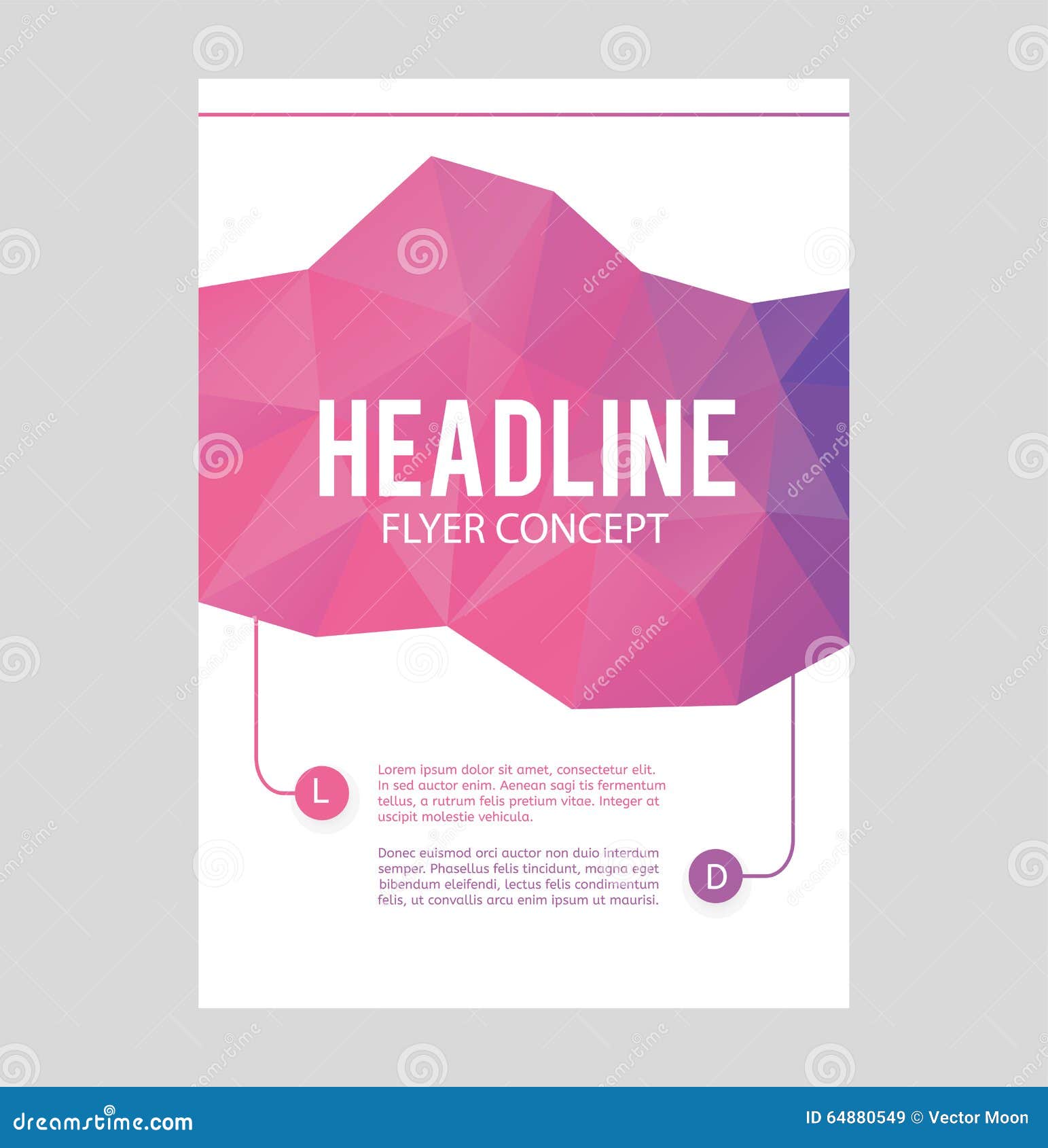 Abstract Brochure or Flyer Design Template Stock Vector - Illustration ...