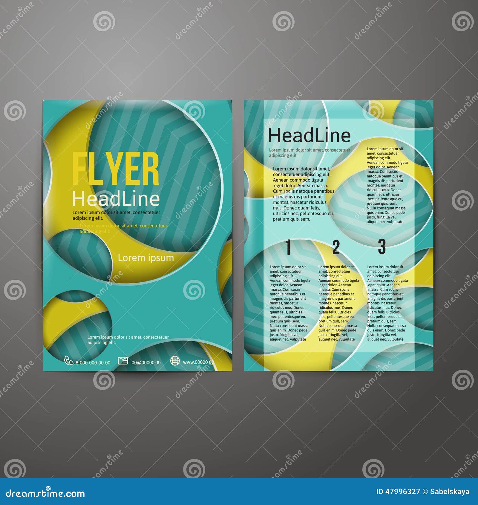 Abstract Brochure Flyer Design Stock Vector - Illustration of design ...