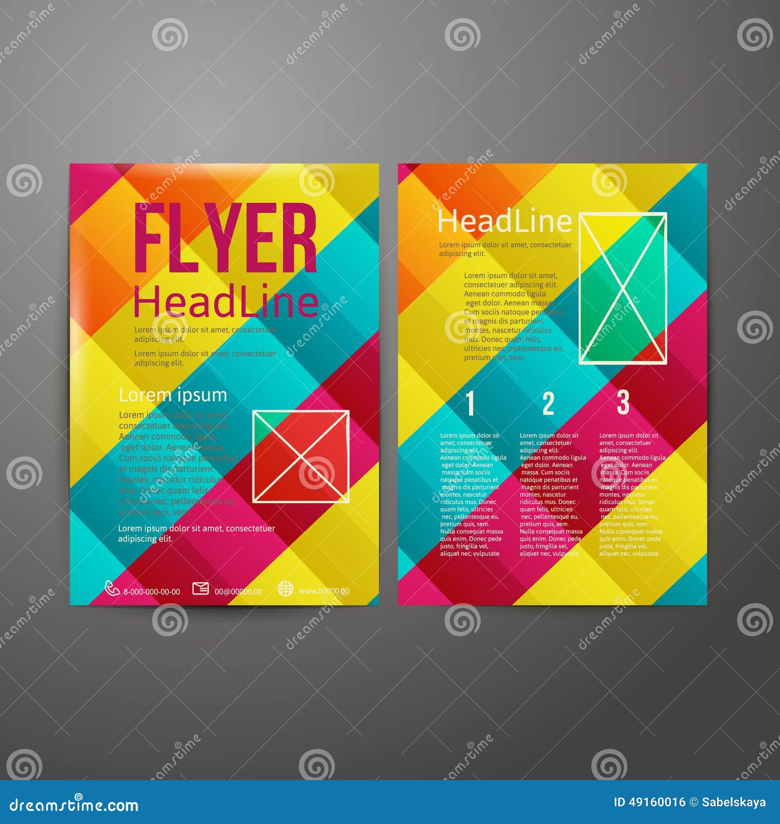 Abstract Brochure Flyer Design Stock Vector - Illustration of leaflet ...