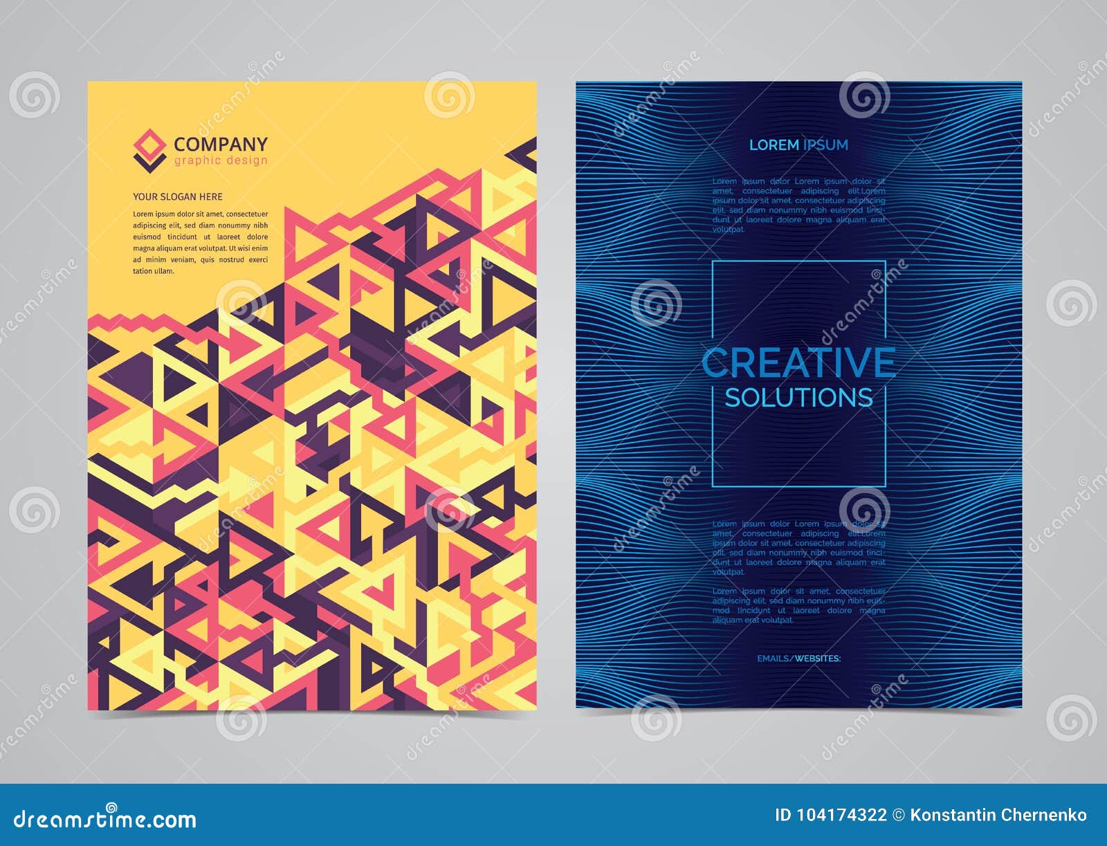 Abstract Brochure Template Layout Design. Creative Modern Background ...