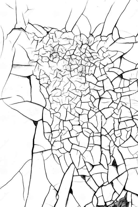 Abstract Broken, Black and White Texture Background Stock Photo - Image ...