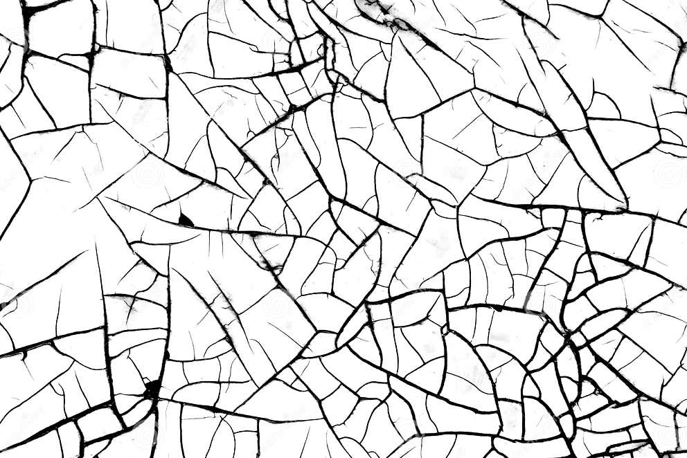 Abstract Broken, Black and White Texture Background Stock Image - Image ...