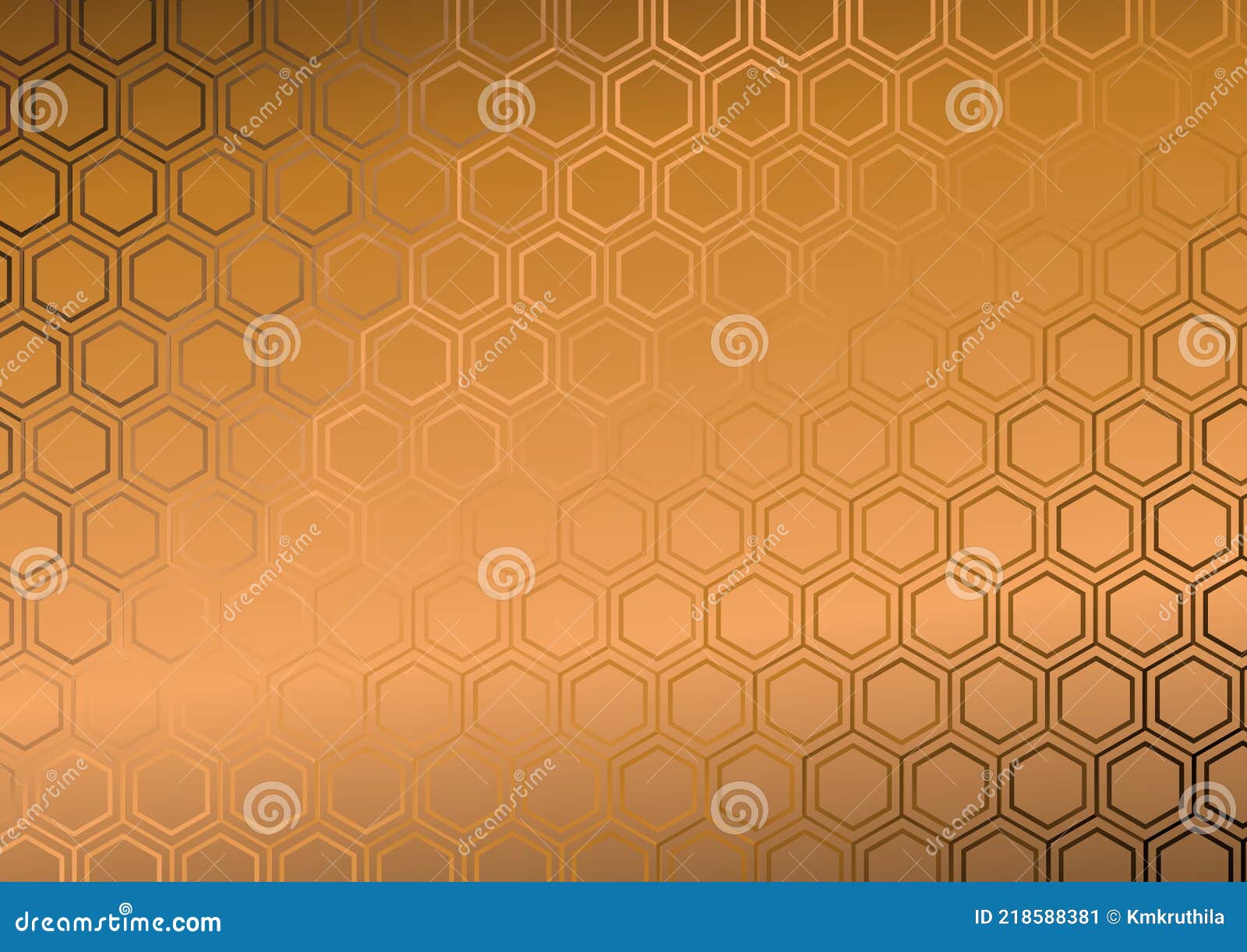 Abstract Bronze Color Gradient Geometric Hexagon Pattern Background ...