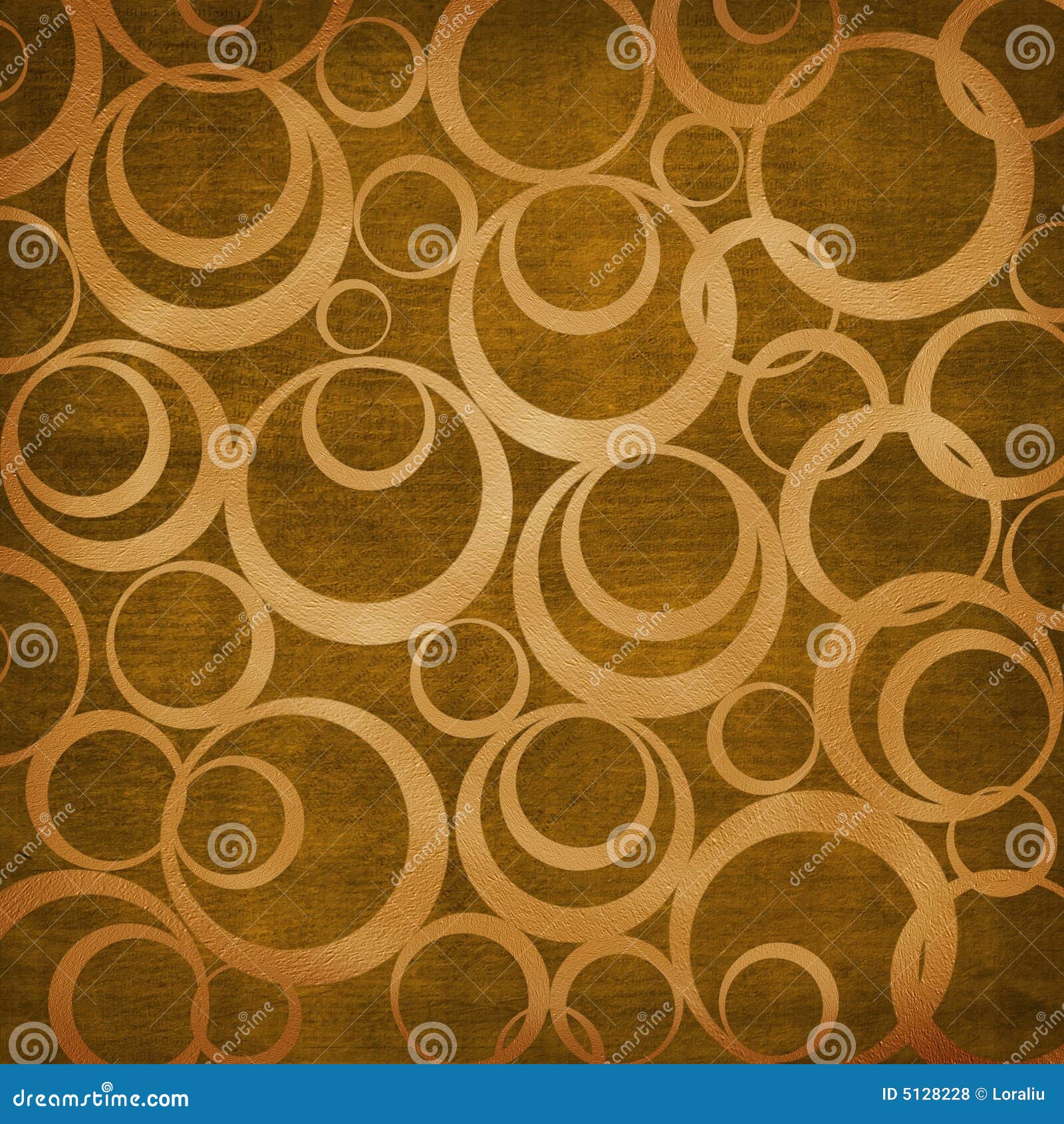 Abstract Brown Background with Circles. Stock Illustration ...