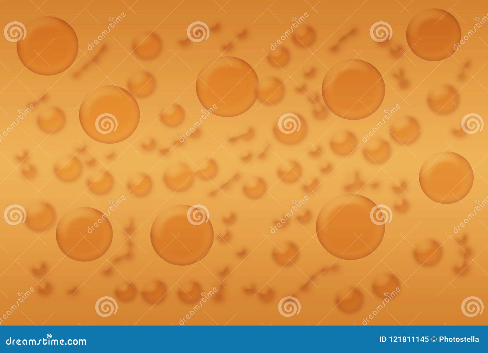 Abstract Brown Background Illustration - Bubbles and Circles Stock ...
