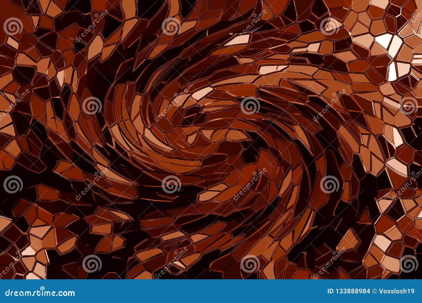Abstract Brown Background with Light Twisting. Stock Photo - Image of ...