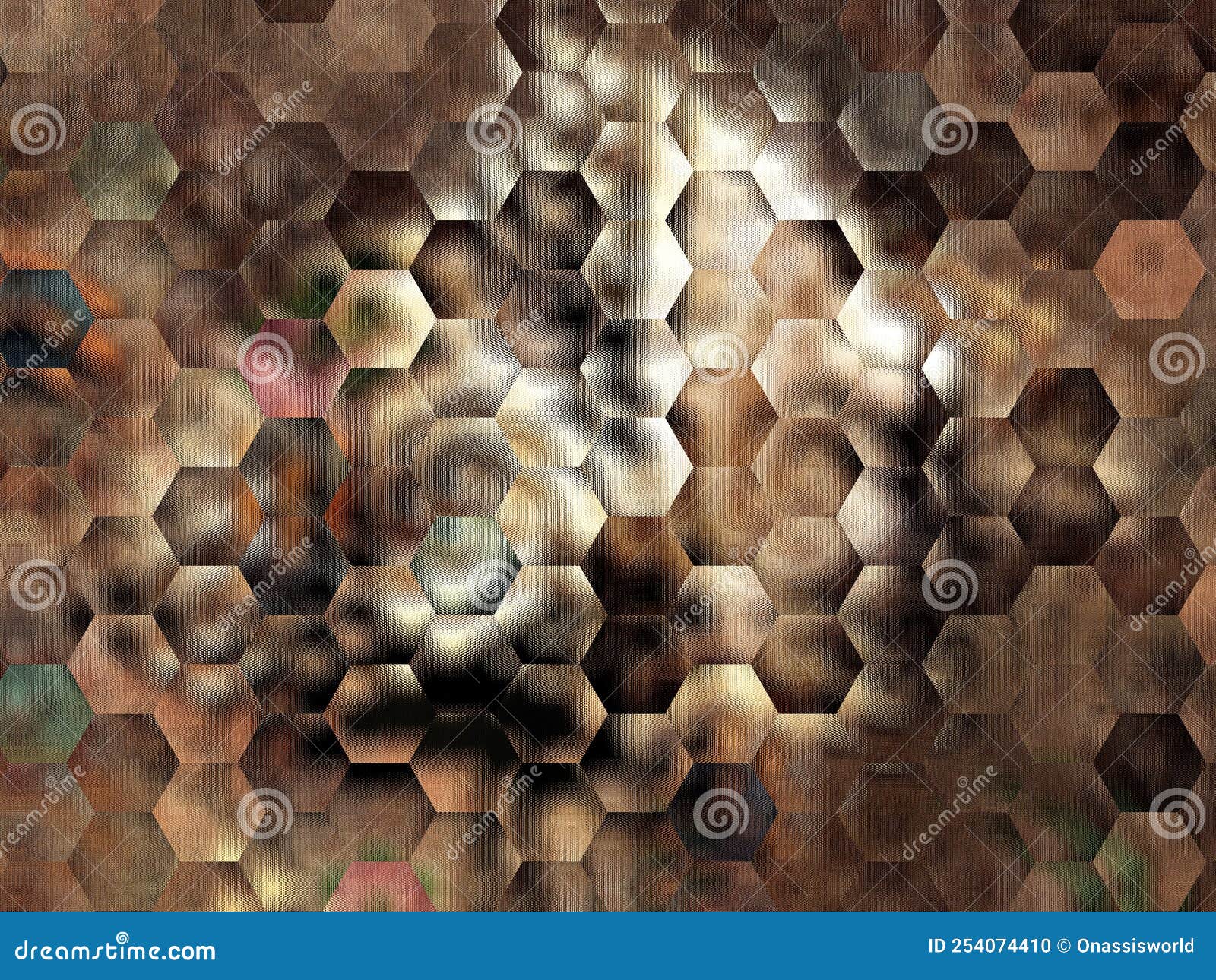 Abstract Brown Background. Shapes, Blurs and Tones Stock Illustration ...