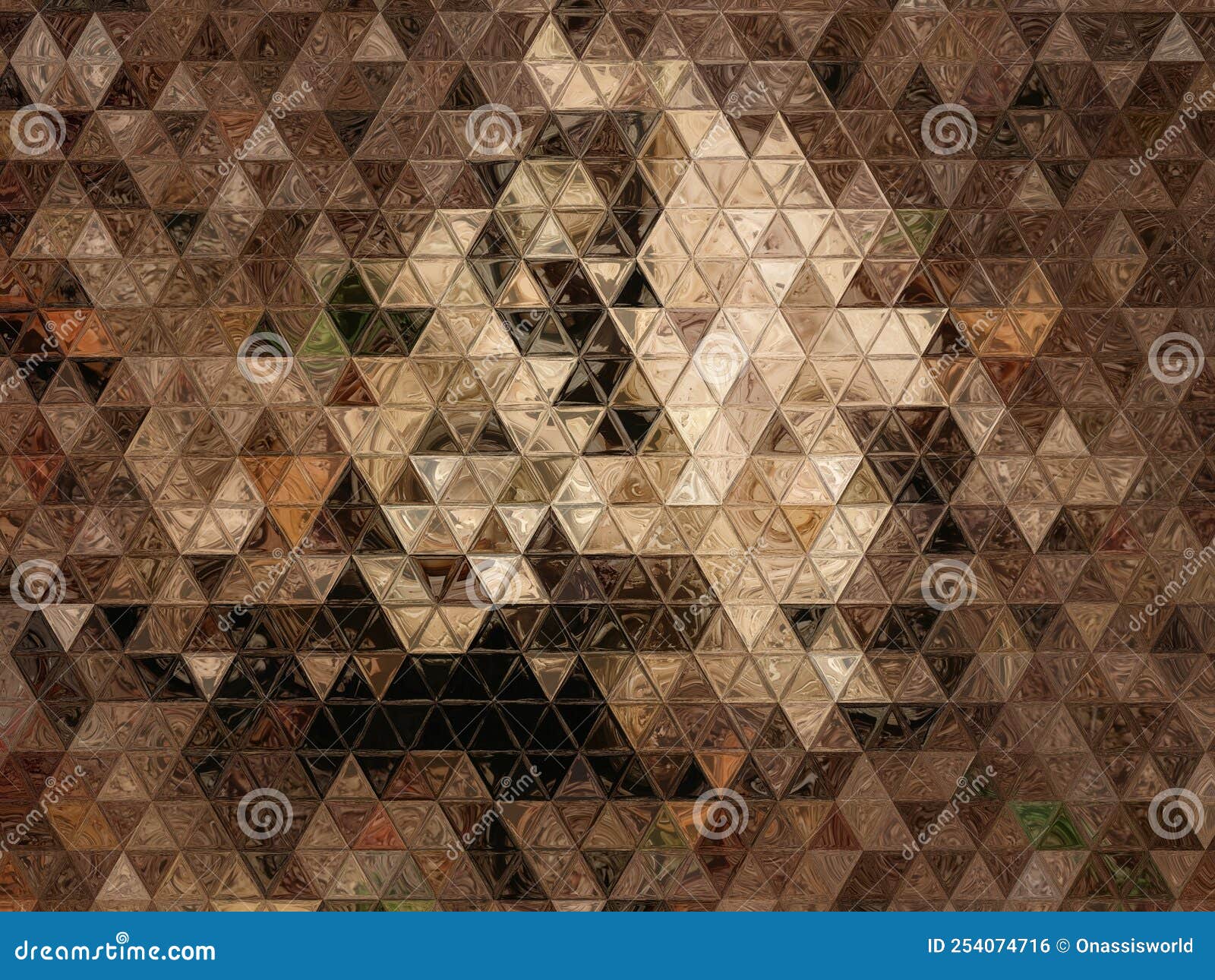 Abstract Brown Background. Shapes, Blurs and Tones Stock Illustration ...