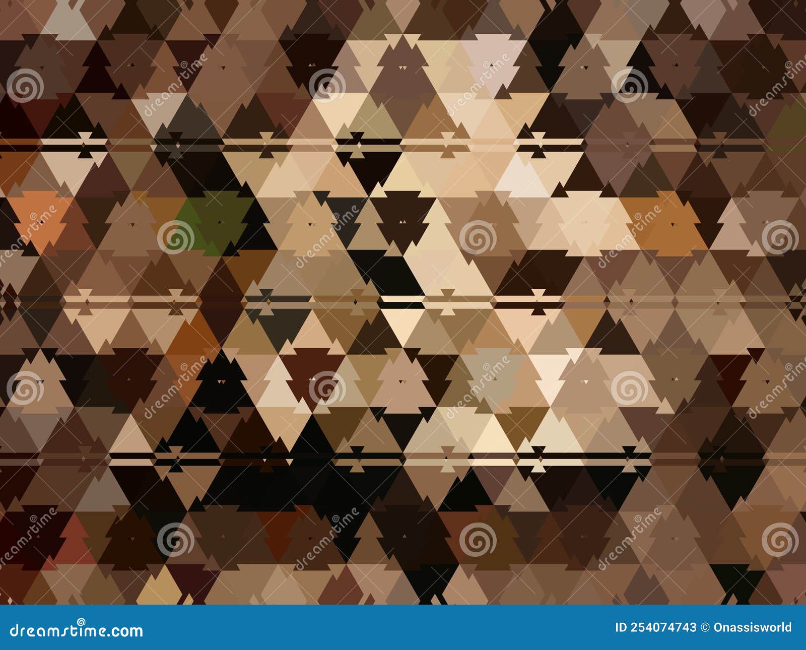 Abstract Brown Background. Shapes, Blurs and Tones Stock Illustration ...
