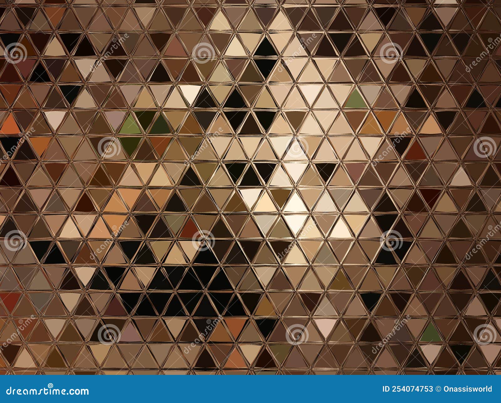 Abstract Brown Background. Shapes, Blurs and Tones Stock Illustration ...